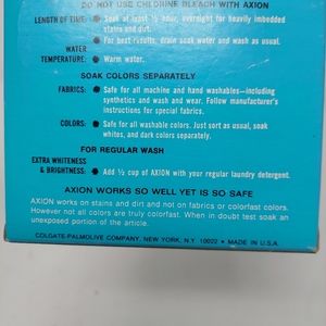 colgate | Other | Axion Vintage Colgate Palmolive Pre Soak Laundry ...